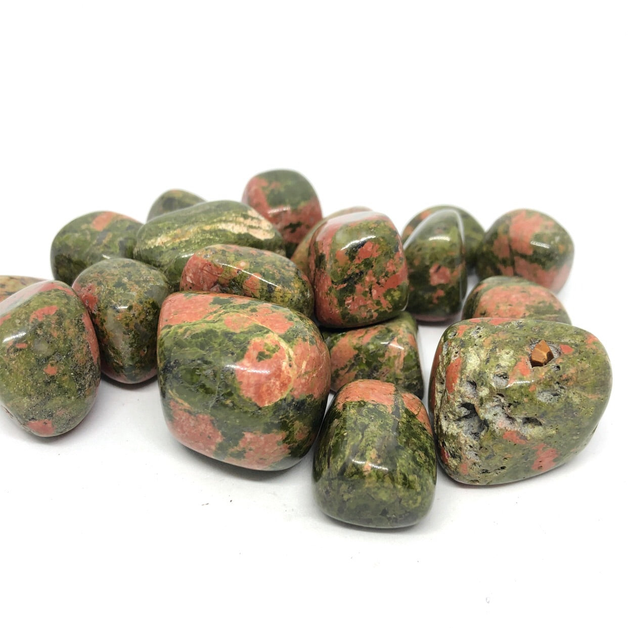 Unakite Tumbled Stones – Baltic Mermaid