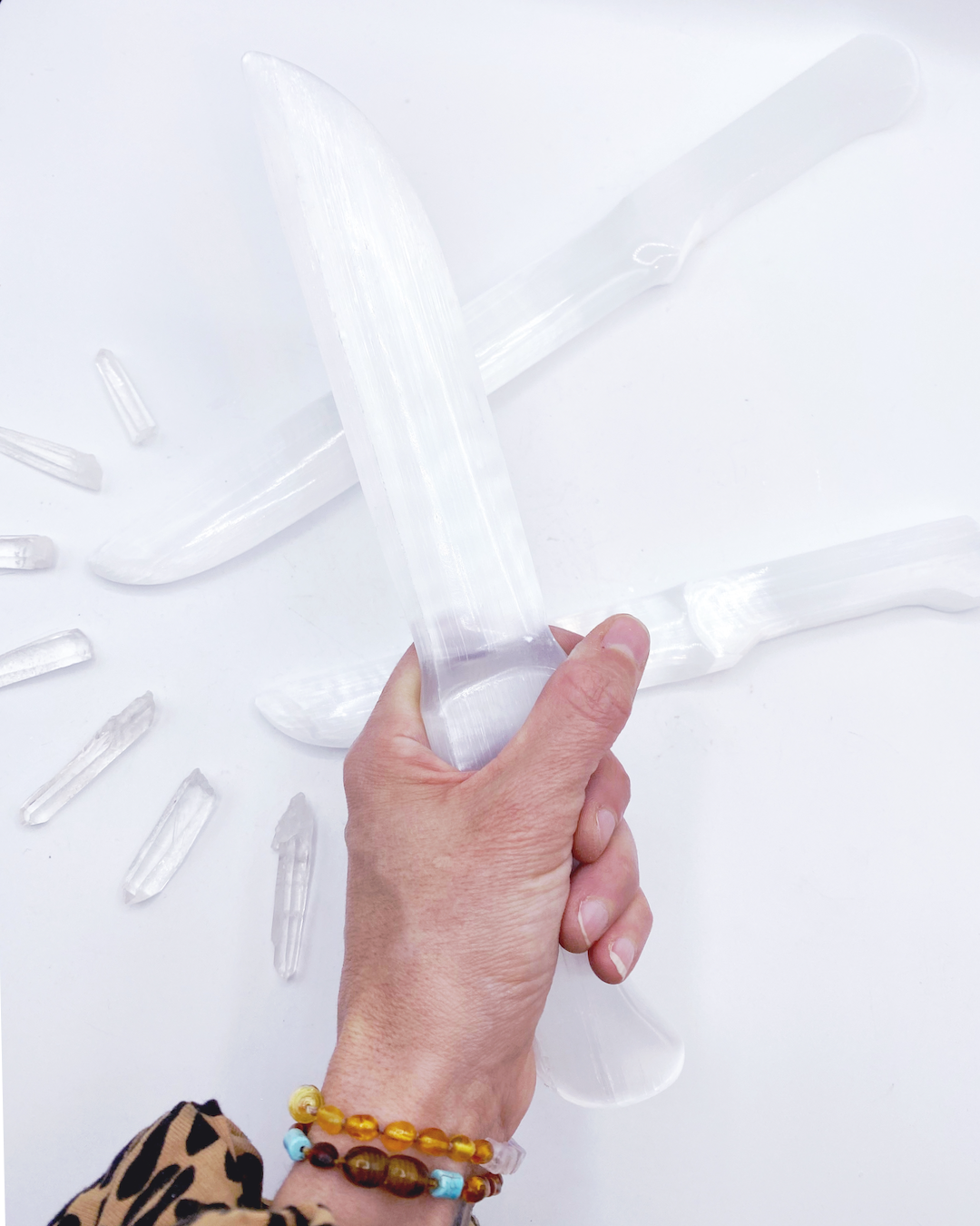 Selenite Knives/Dagger – Baltic Mermaid